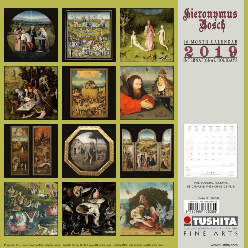 Hieronymus Bosch - Calendarios de pared 2024 | Consíguelos en Posters.es
