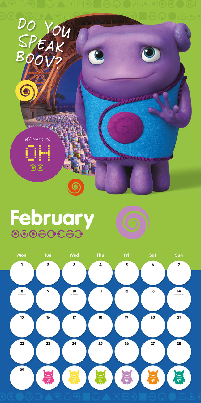 Home (Película, 2015) - Calendarios de pared 2016 | Consíguelos en ...