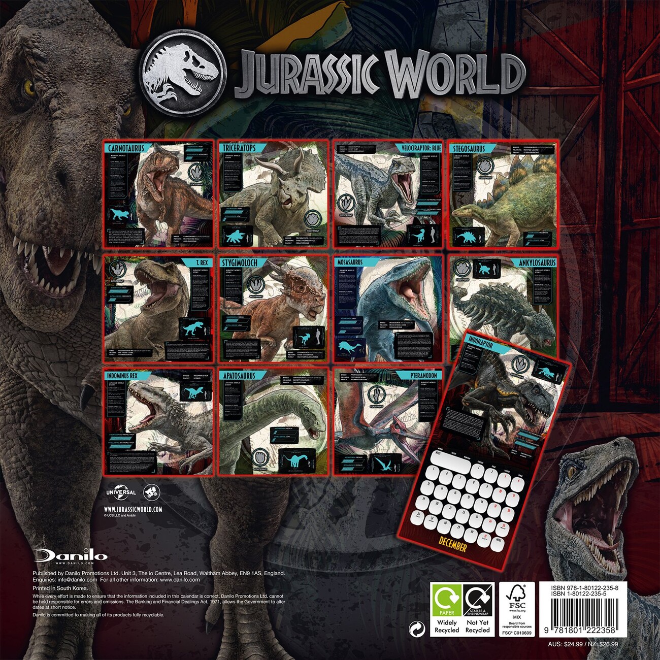 Jurassic World - Calendarios de pared 2024 | Consíguelos en Posters.es