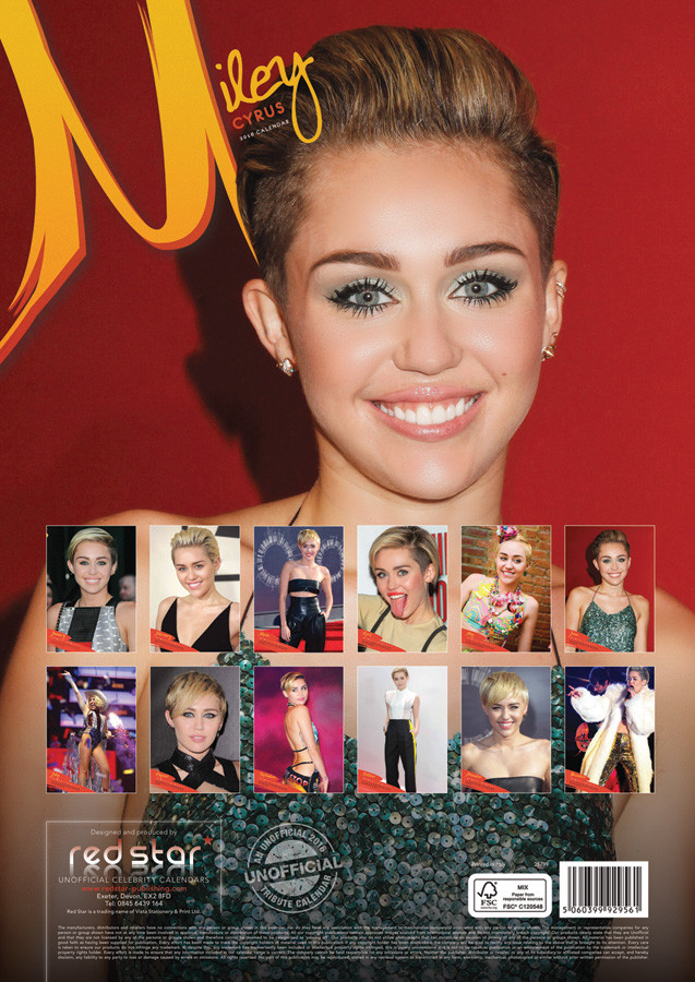 Miley Cyrus - Calendarios de pared 2016 | Consíguelos en Posters.es