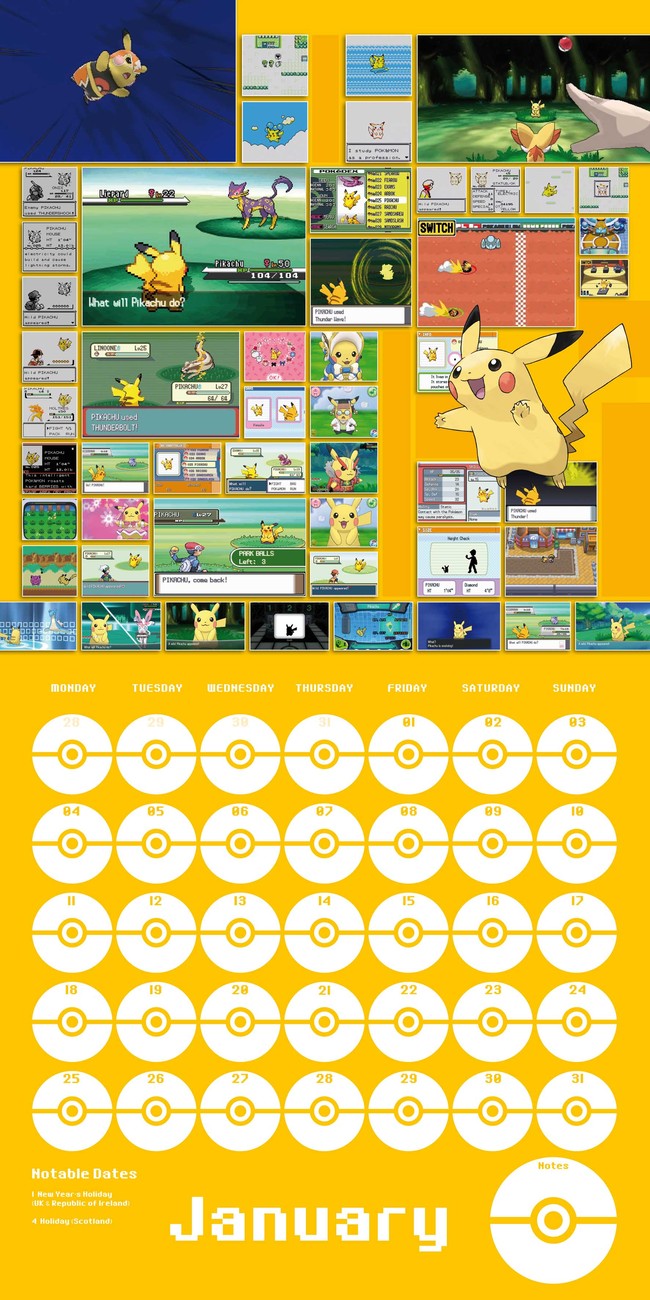 Pokémon - Calendarios de pared 2016 | Consíguelos en Posters.es