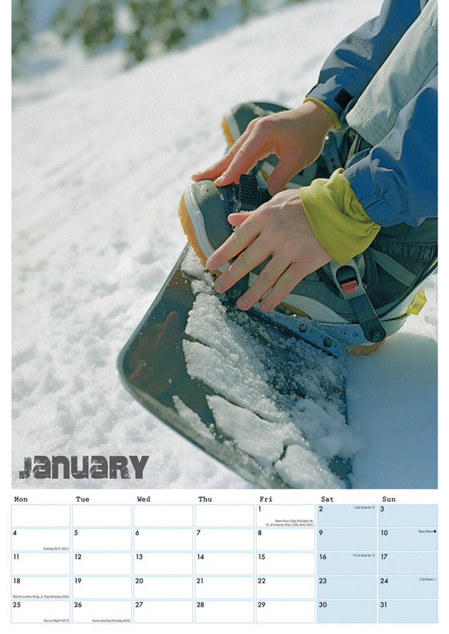 Snowboarding - Calendarios de pared 2016 | Consíguelos en Posters.es