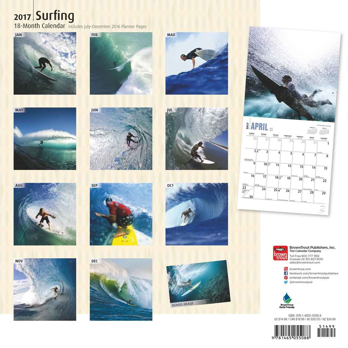 Surf - Calendarios de pared 2024 | Consíguelos en Posters.es