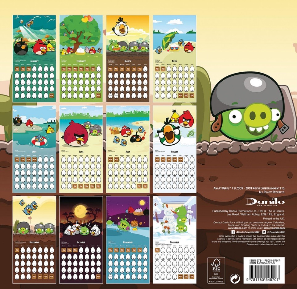 Angry Birds - Wall Calendars 2026 | Buy at UKposters