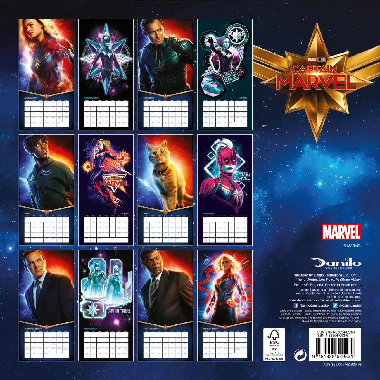 Captain Marvel - Wall Calendars 2020 | Buy at UKposters