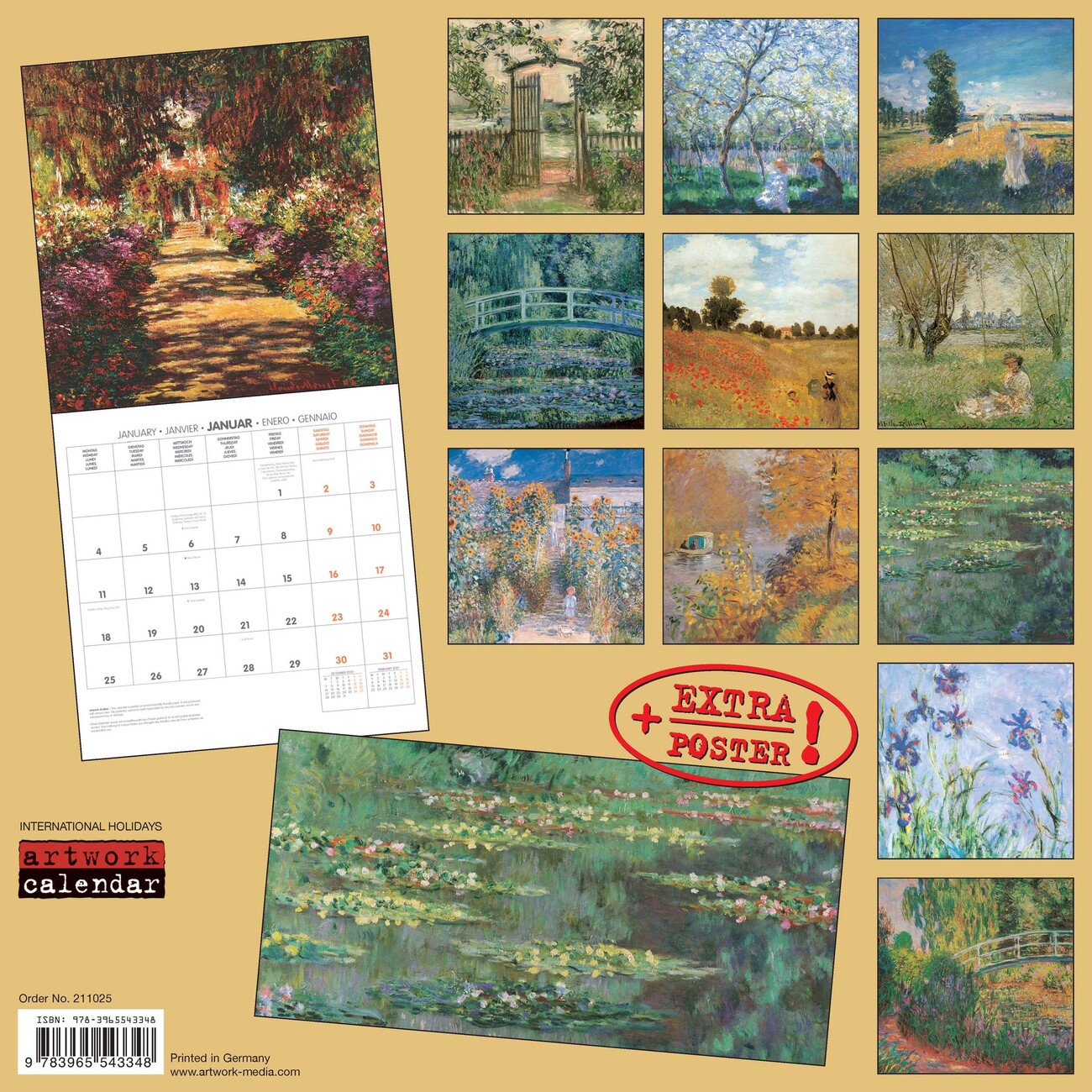 Claude Monet - Wall Calendars 2021 | Buy at UKposters