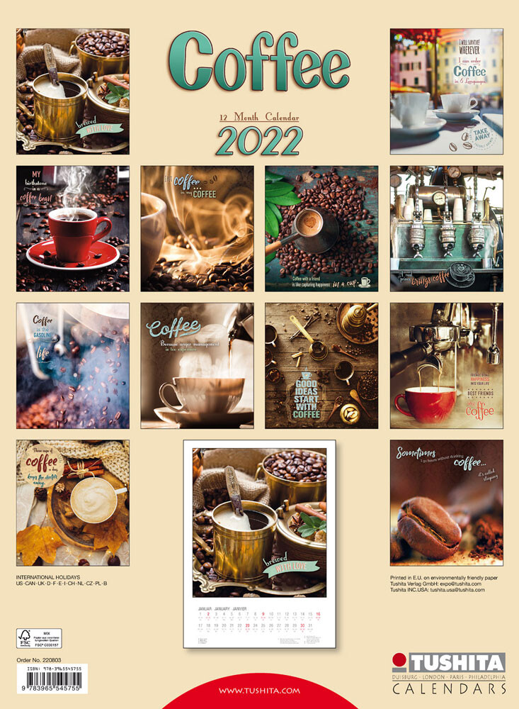 Coffee - Wall Calendars 2022 | Buy at UKposters