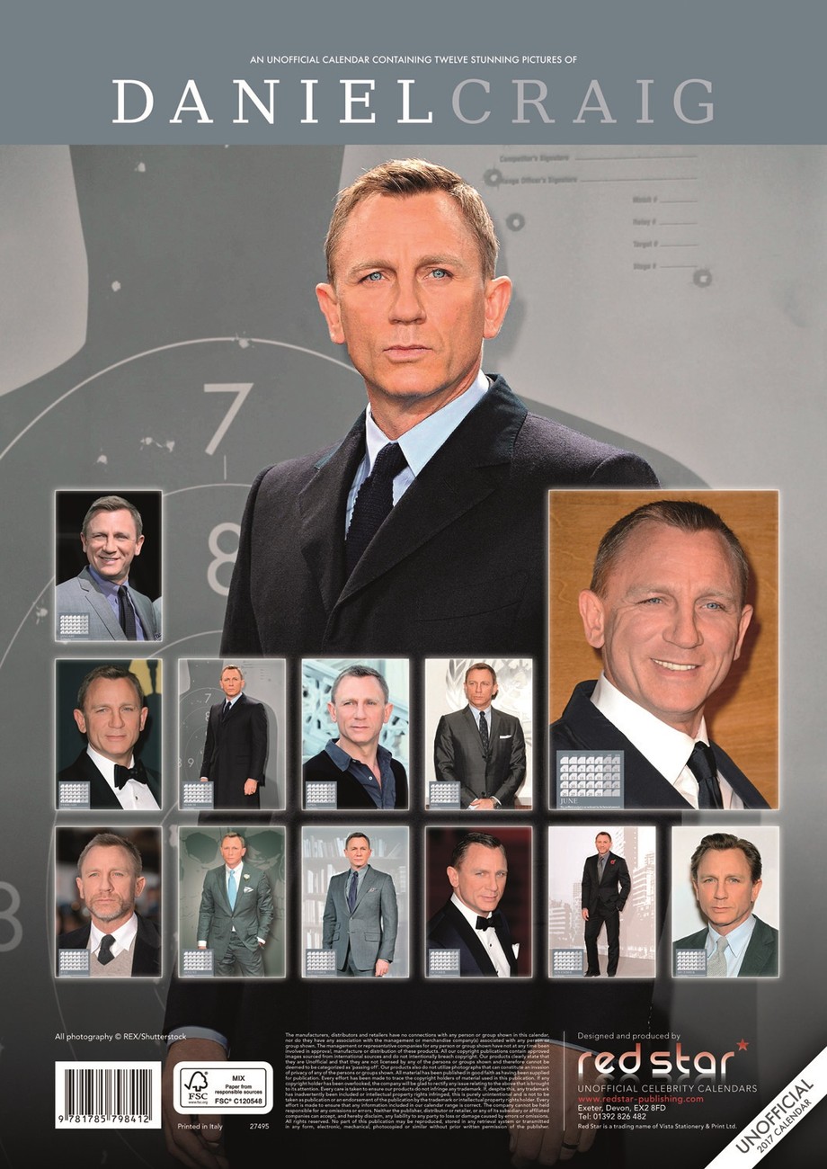 Daniel Craig - Wall Calendars 2017 | Buy at UKposters