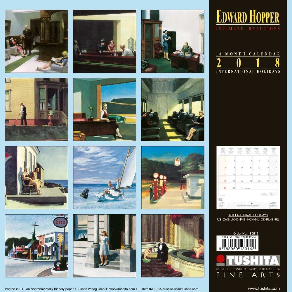 Edward Hopper - Intimate Reactions - Wall Calendars 2018 | Buy at UKposters