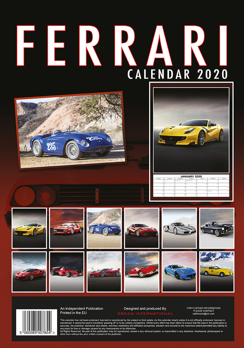 Ferrari - Wall Calendars 2020 | Buy at UKposters