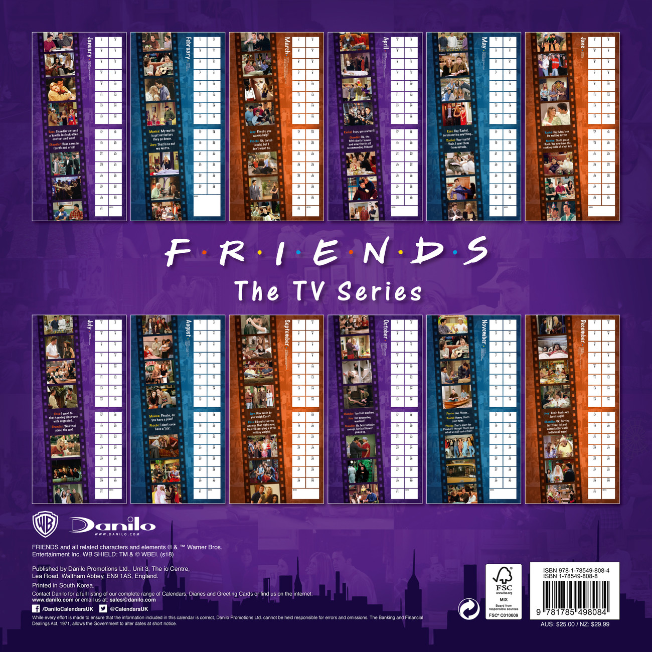 Friends - Wall Calendars 2024 | Buy at UKposters