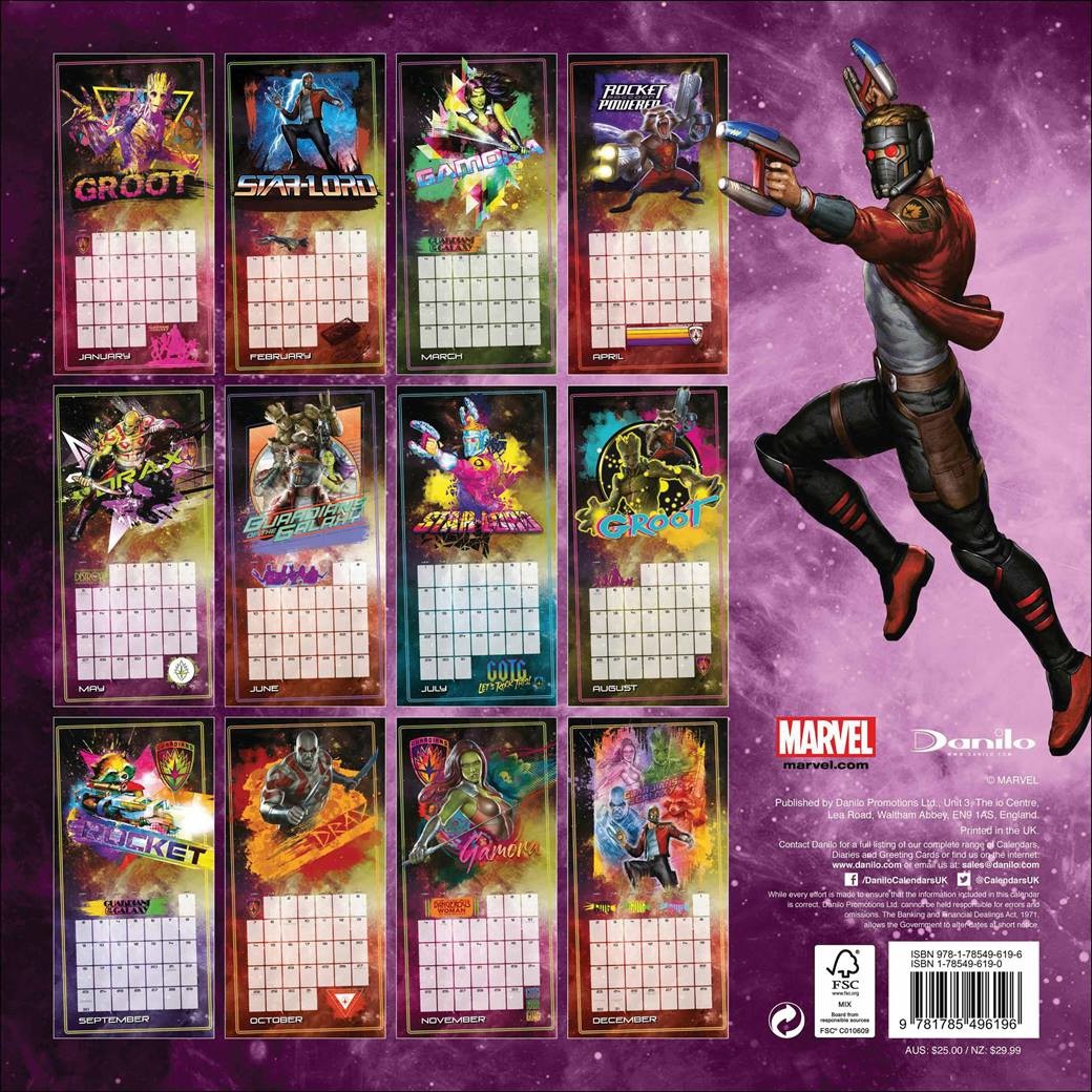 Guardians Of The Galaxy - Wall Calendars 2019 | Buy at UKposters