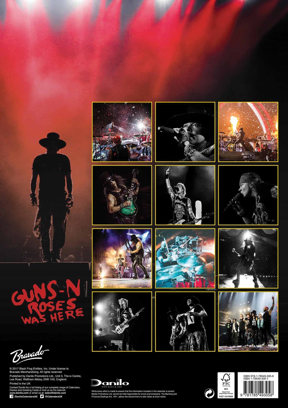 Guns N' Roses - Wall Calendars 2018 | Buy at UKposters