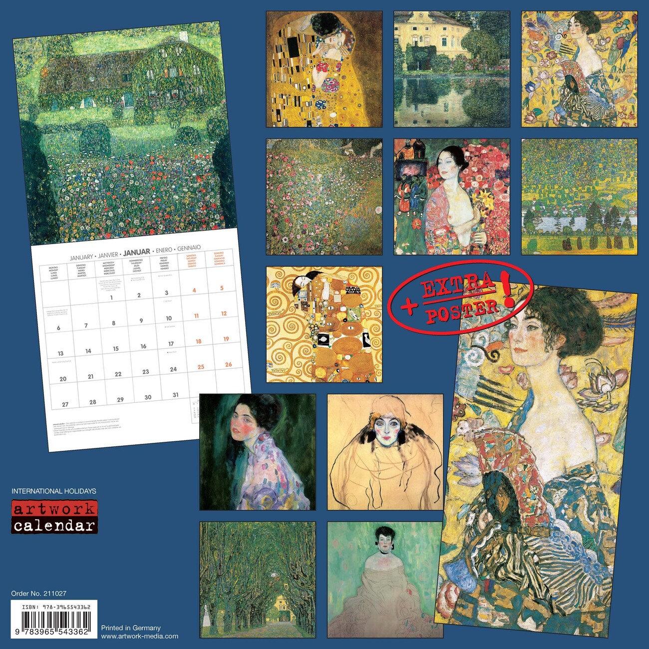 Gustav Klimt - Wall Calendars 2021 | Buy at UKposters