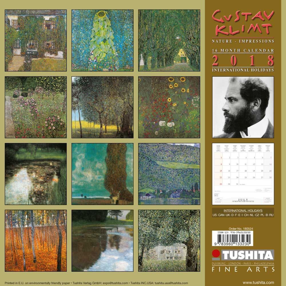Gustav Klimt - Nature Impressions - Wall Calendars 2018 | Buy at UKposters