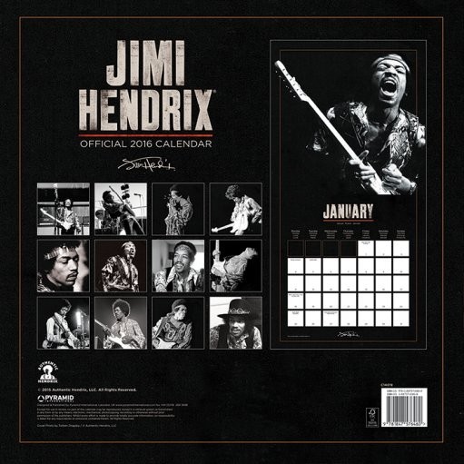 Jimi Hendrix - Wall Calendars 2024 | Buy at UKposters