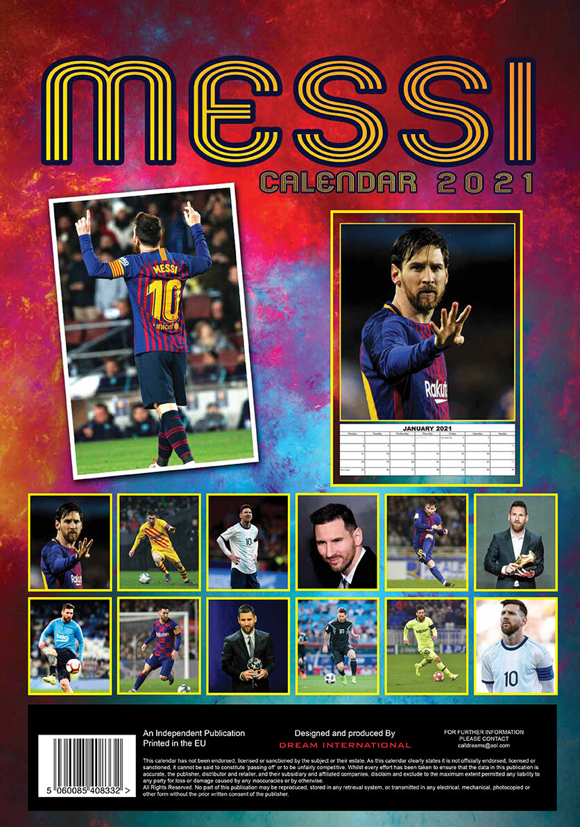 Lionel Messi - Wall Calendars 2021 | Buy at UKposters
