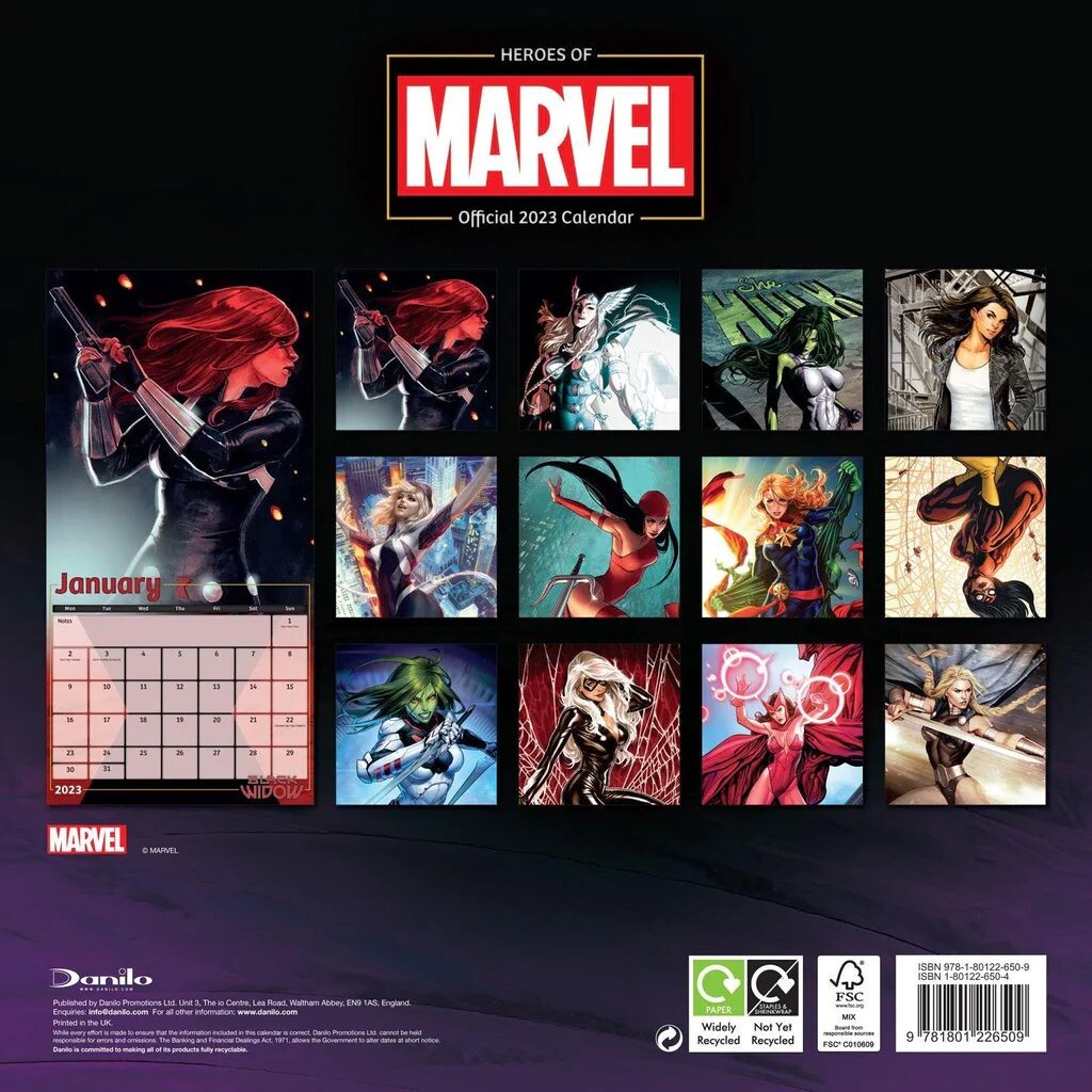 Marvel - Heroes - Wall Calendars 2023 | Buy at Europosters