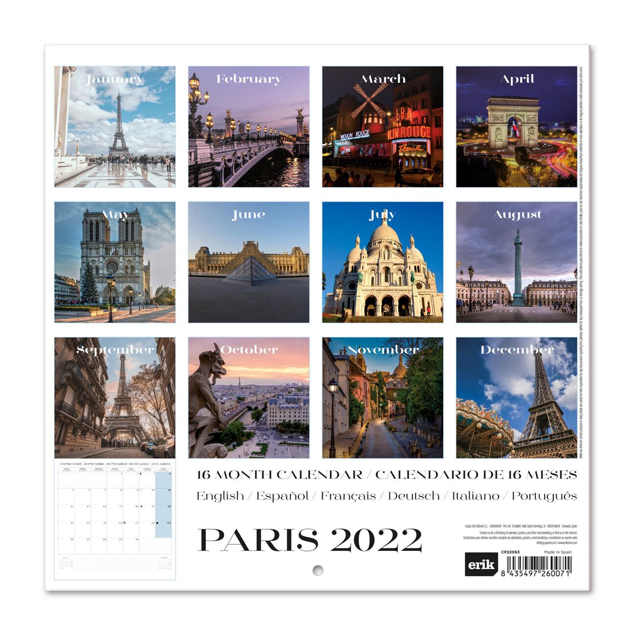 Paris - Wall Calendars 2024 | Buy at UKposters