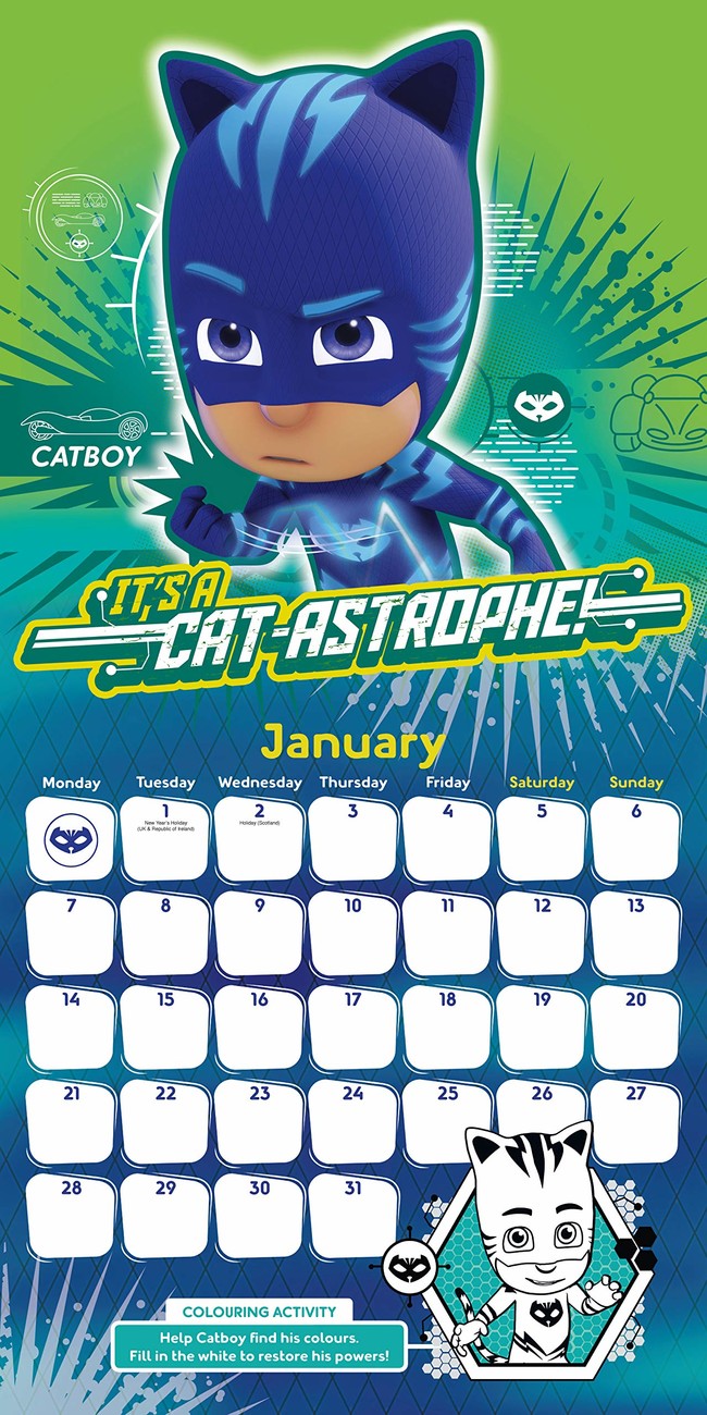 PJ Masks - Wall Calendars 2019 | Buy at UKposters