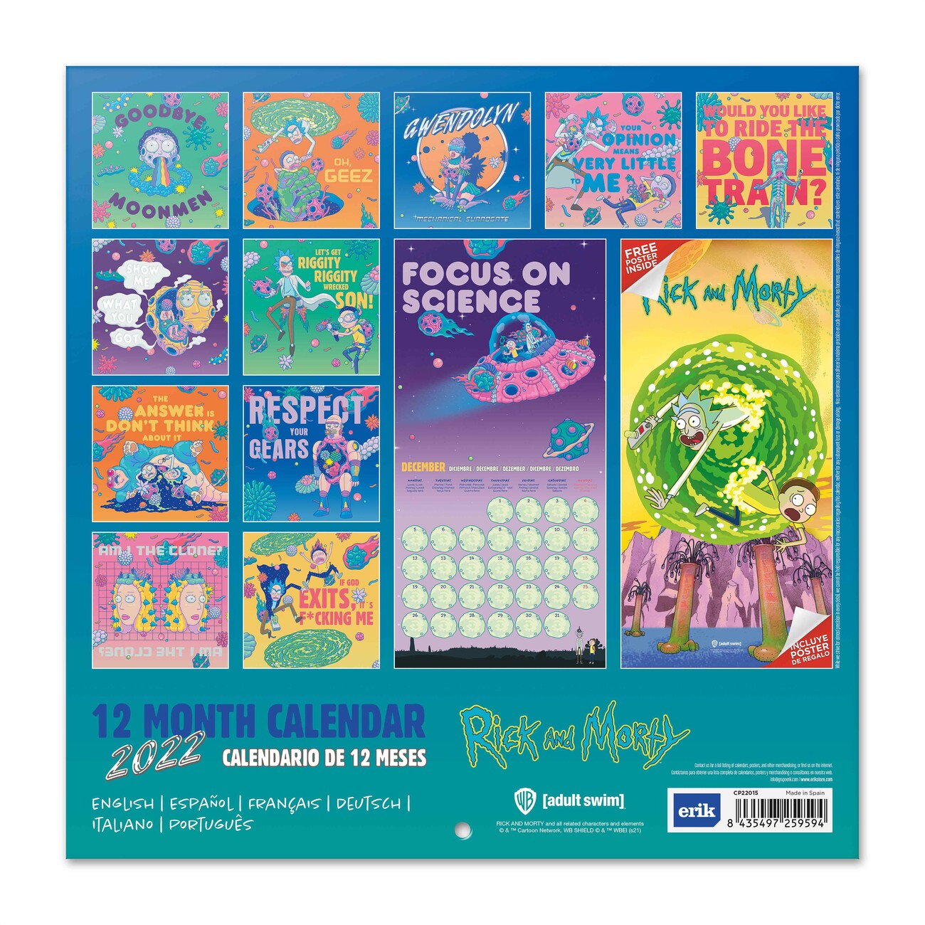 Rick and Morty - Wall Calendars 2022 | Buy at UKposters