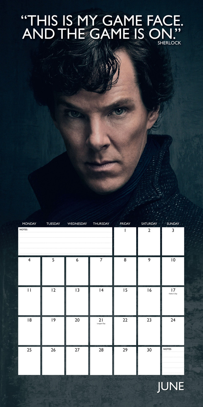 Sherlock - Wall Calendars 2024 | Buy at UKposters