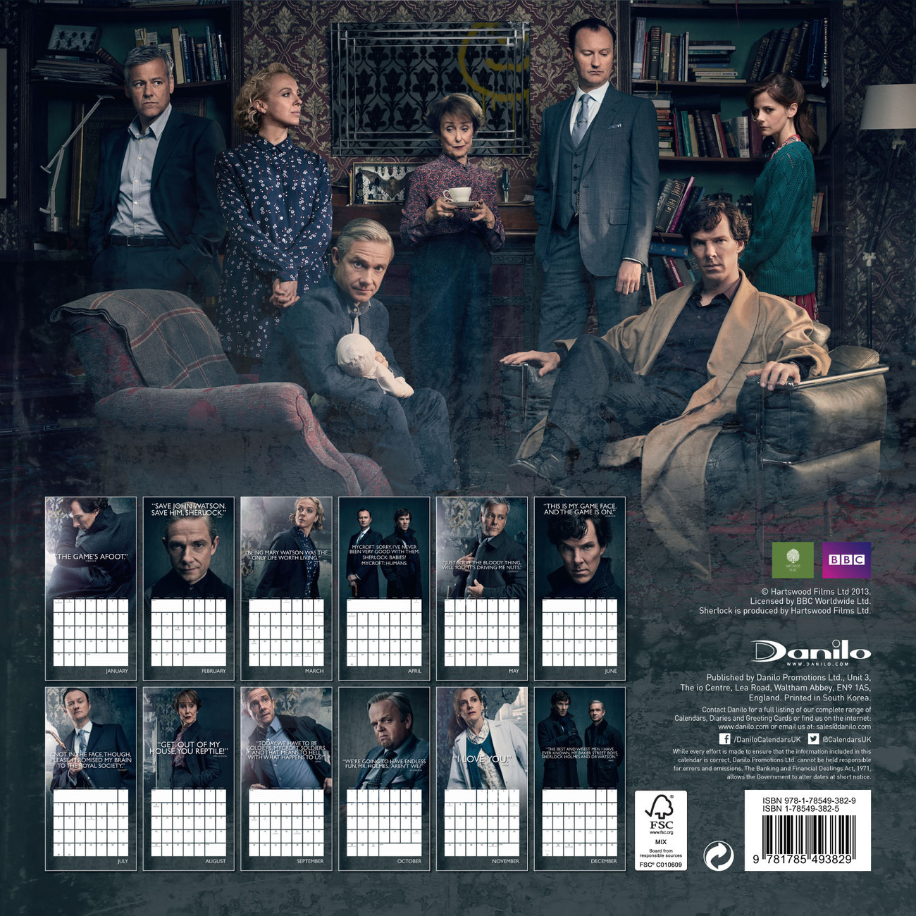 Sherlock - Wall Calendars 2024 | Buy at UKposters