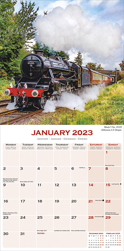 Steam Trains - Wall Calendars 2023 | Buy at UKposters