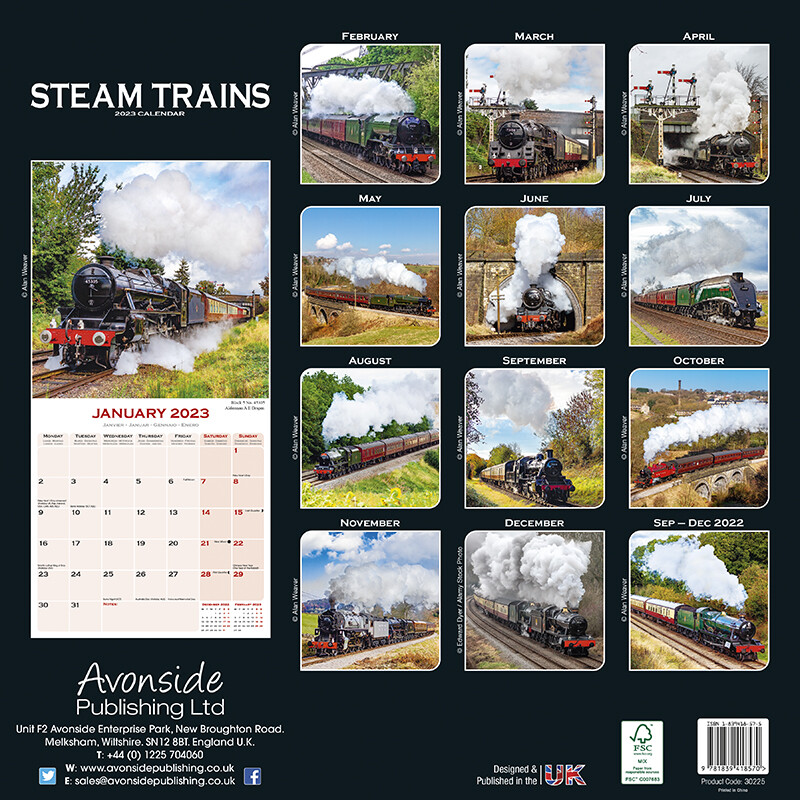Steam Trains - Wall Calendars 2023 | Buy at UKposters