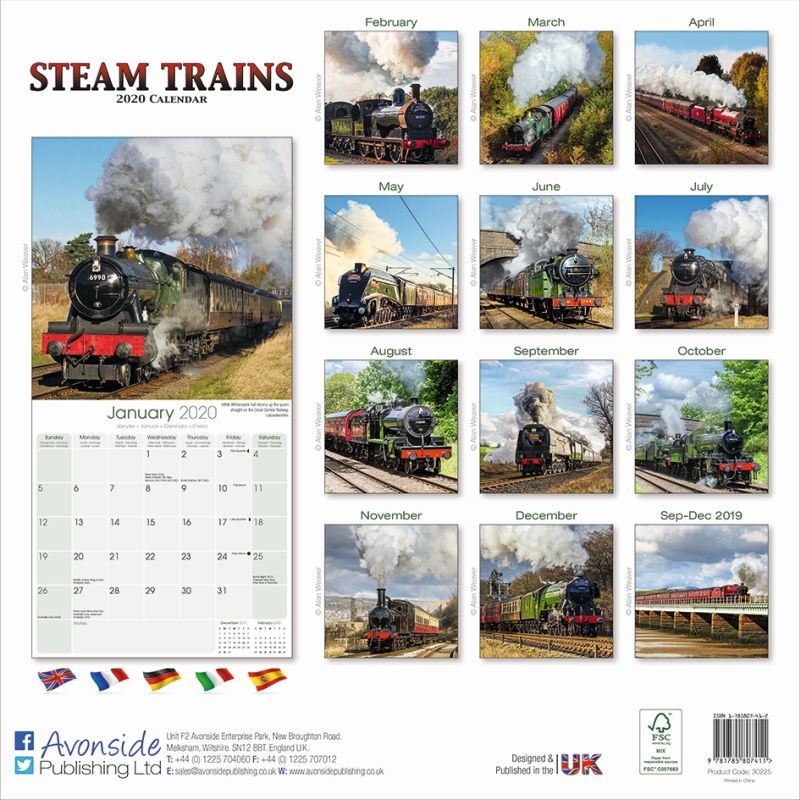 Steam Trains - Wall Calendars 2020 | Buy at UKposters