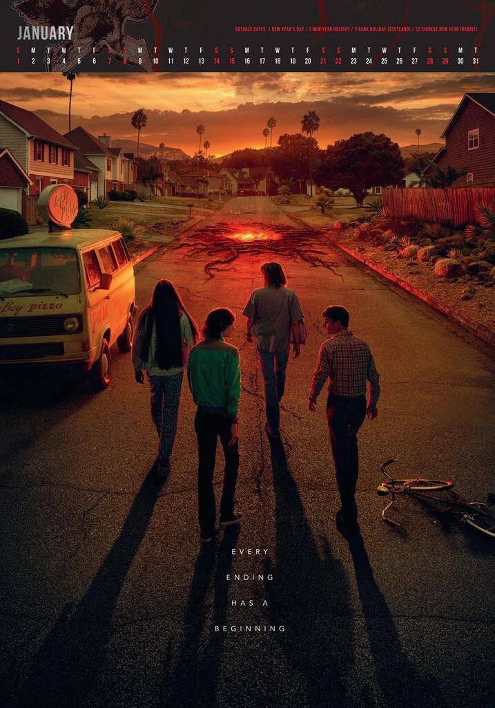 Stranger Things Deluxe - Wall Calendars 2024 | Buy at UKposters
