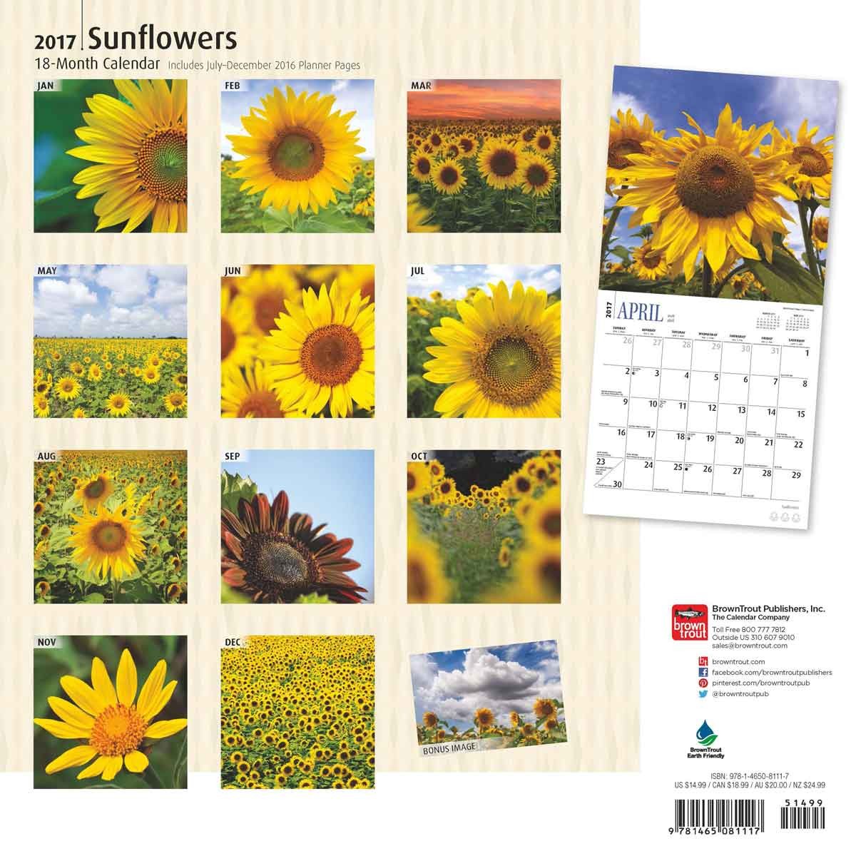 Sunflowers - Wall Calendars 2017 | Buy at UKposters
