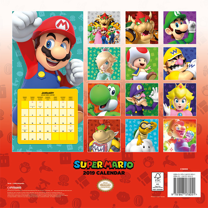 Super Mario - Wall Calendars 2024 | Buy at UKposters
