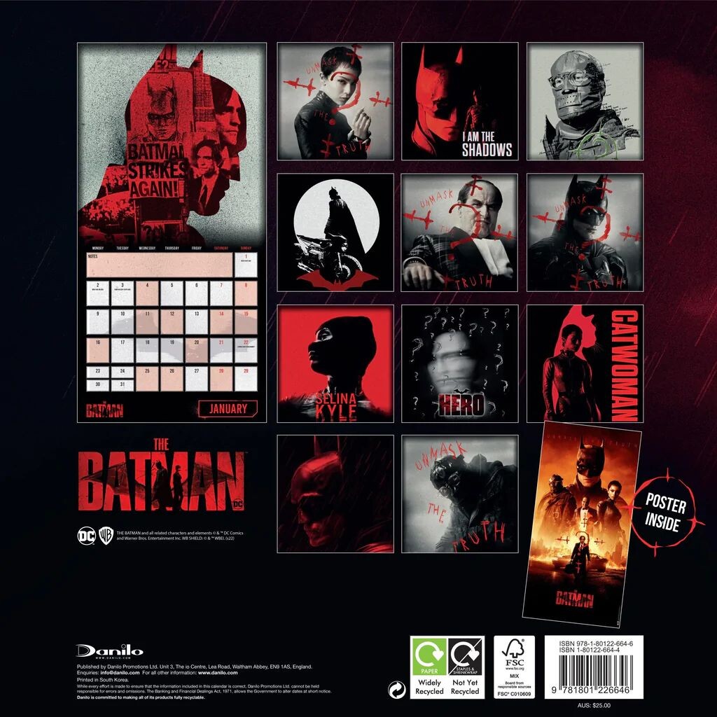The Batman Movie - Wall Calendars 2024 | Buy at UKposters