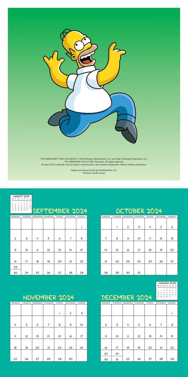 The Simpsons - Wall Calendars 2025 | Buy at UKposters