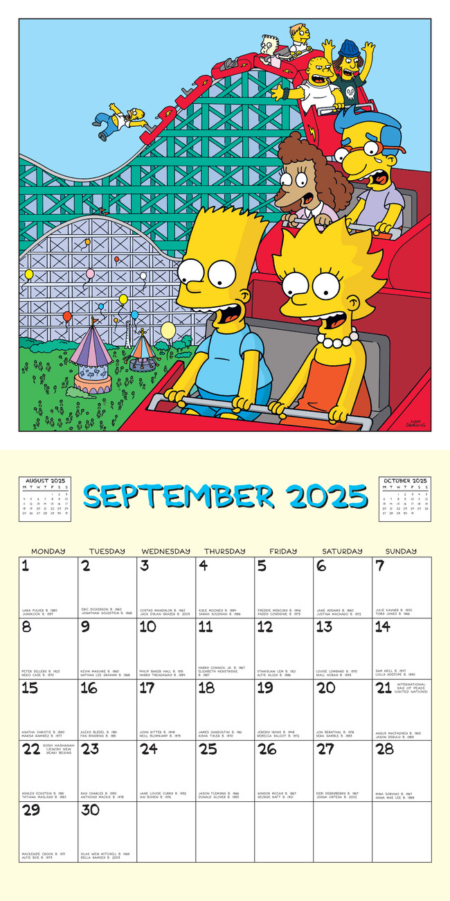 The Simpsons - Wall Calendars 2025 | Buy at UKposters