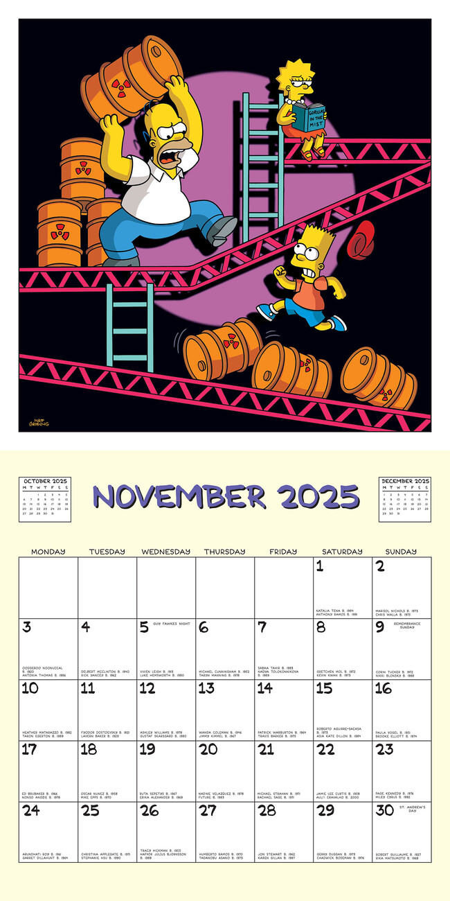 The Simpsons - Wall Calendars 2025 | Buy at UKposters