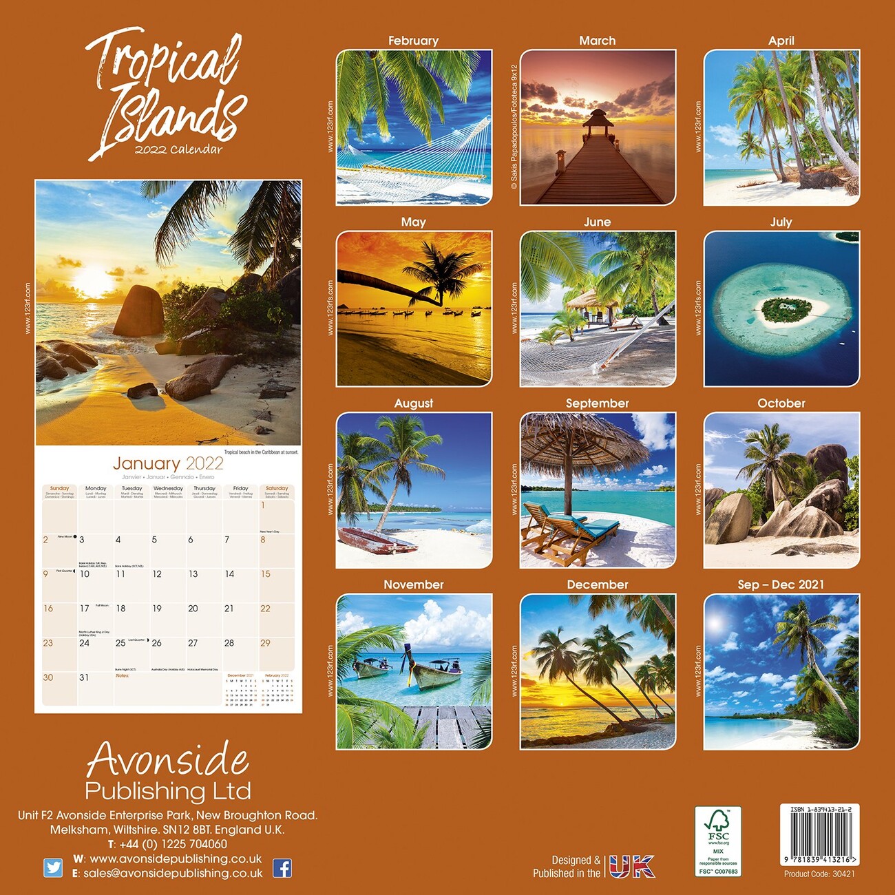 Tropical Islands - Wall Calendars 2022 | Buy at UKposters