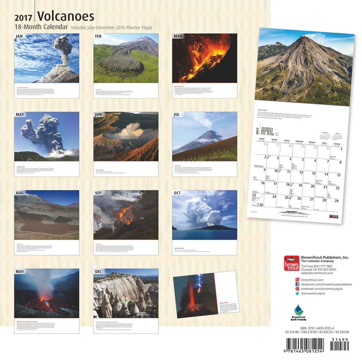 Volcanoes - Wall Calendars 2024 | Buy at UKposters