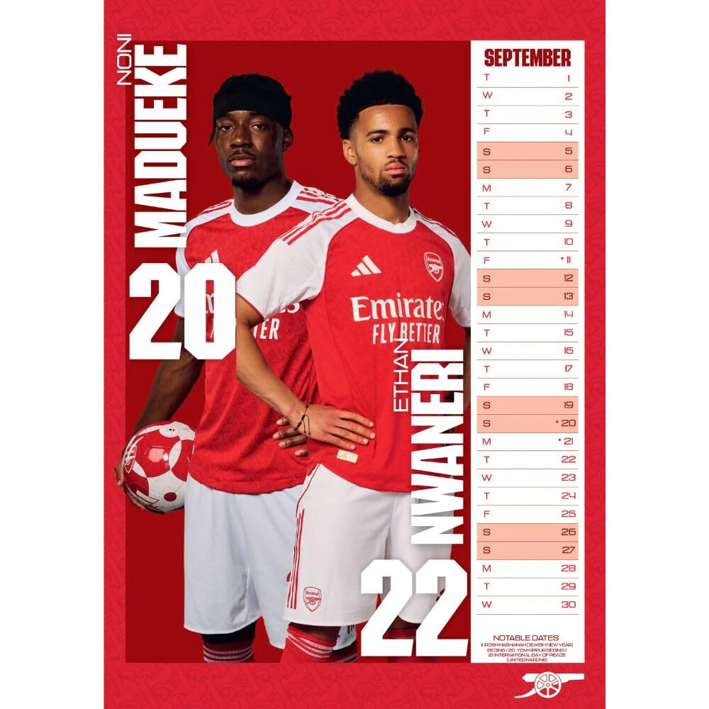 Arsenal FC - Legends - Calendriers 2026 | Achetez sur Europosters