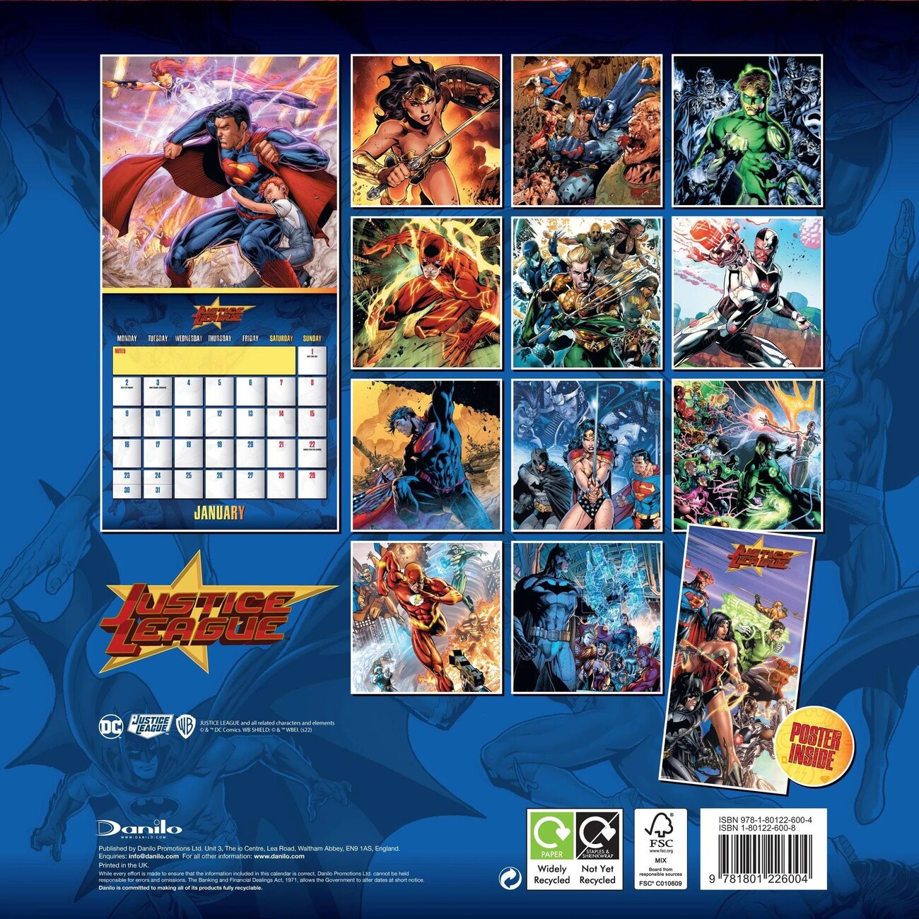 DC Comics - Calendriers 2023 | Achetez sur Europosters