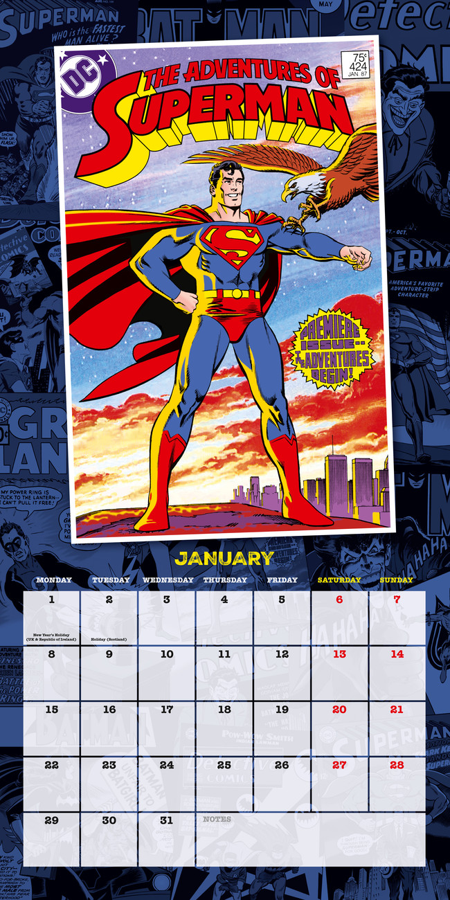 DC Comics - Calendriers 2018 | Achetez sur Europosters