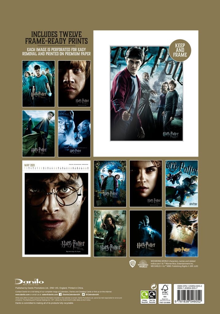 Harry Potter - Deluxe - Calendriers 2021 | Achetez sur Europosters