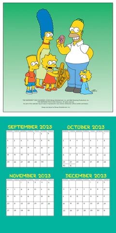 The Simpsons - Calendriers 2024 | Achetez sur Europosters