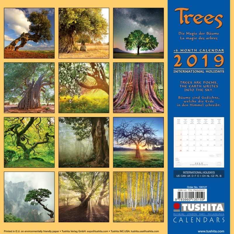 Trees - Calendriers 2019 | Achetez sur Europosters