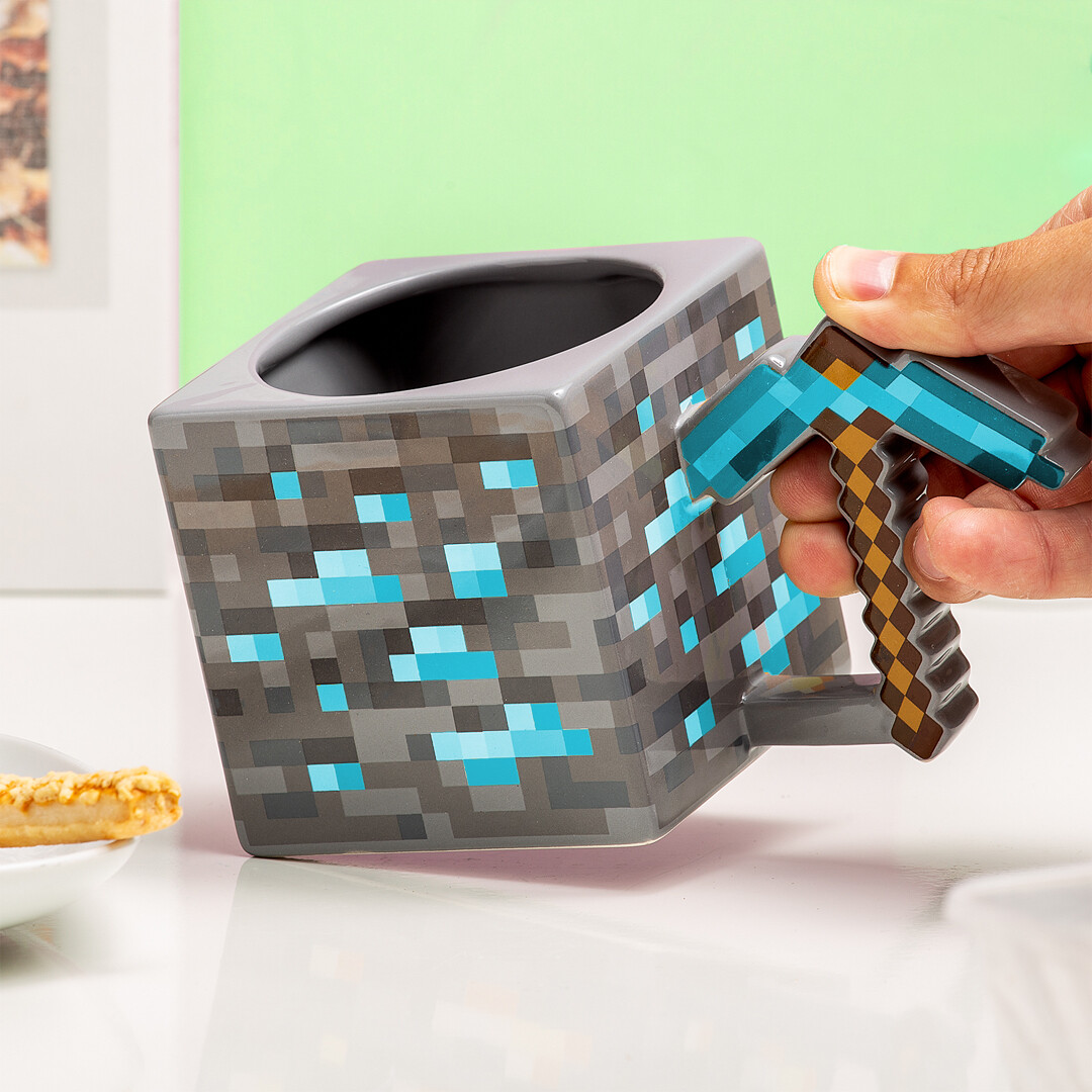 Cana de cafea Minecraft - Pickaxe | Sfaturi de cadouri originale ...