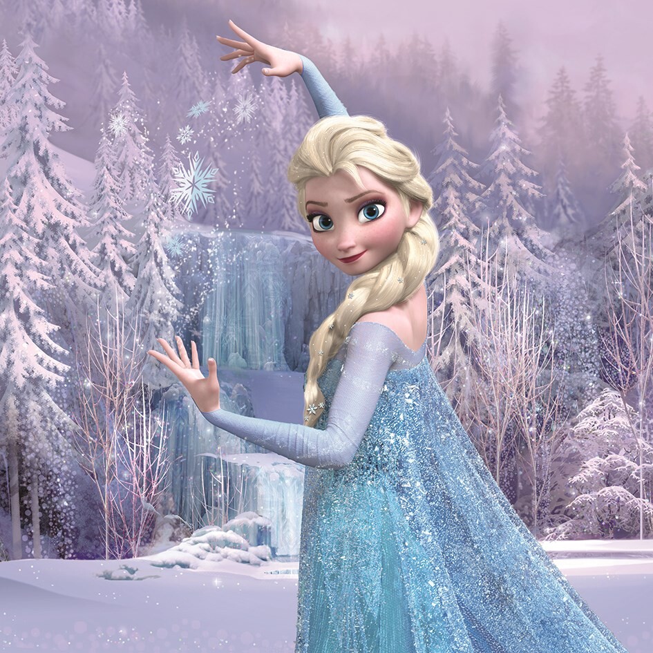 Canvas print Frozen - Elsa Frozen Forest | Wanddecoraties | Europosters