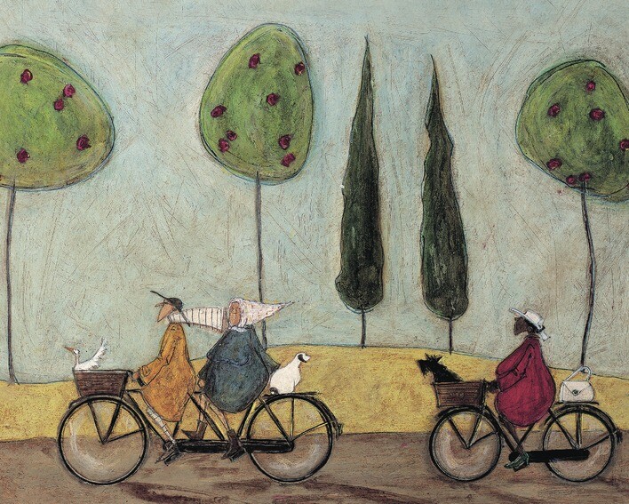 Canvas Wall Art Sam Toft - A Nice Day For It | Canvas Prints | UKposters