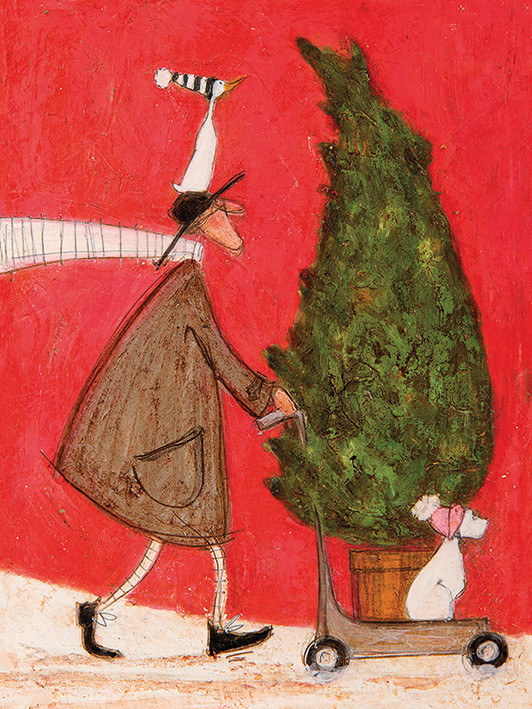 Canvas Wall Art Sam Toft - Little Silent Christmas Tree | Canvas Prints ...