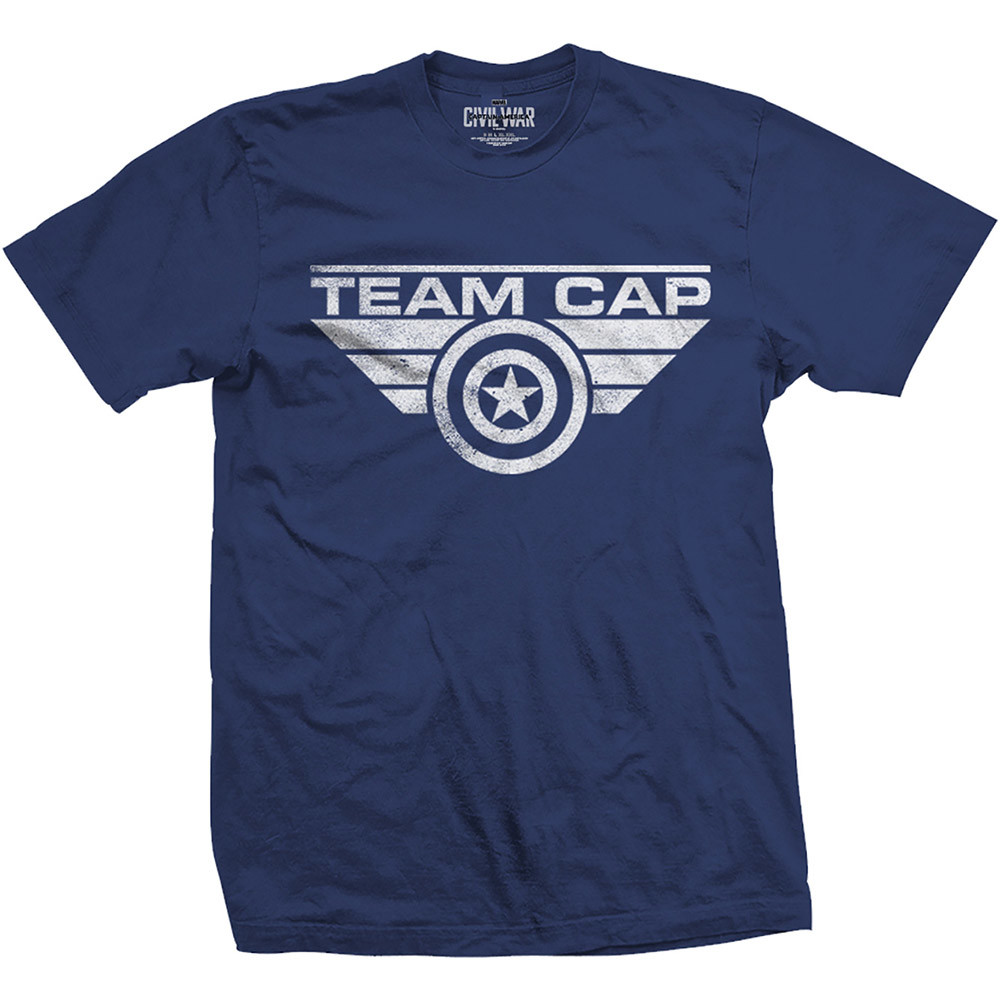 T-shirt Captain America - Team Cap Logo | Tips voor originele cadeaus ...